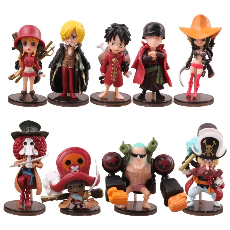 New-style-Anime-One-Piece-Figure-Toy-9pcs-Set-Luffy-Roronoa-Zoro-Q ...