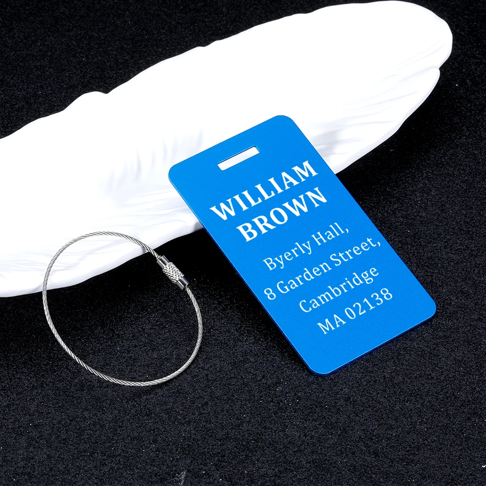 Personalized-Travel-Luggage-Tag-Baggage-Customized-Name-Address-Trip ...