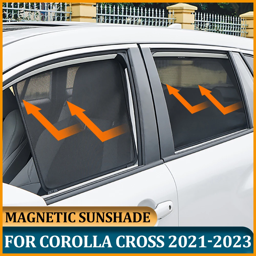 Magnetic-Window-Sunshade-Curtain-For-Toyota-Corolla-Cross-2023-2022-Car ...