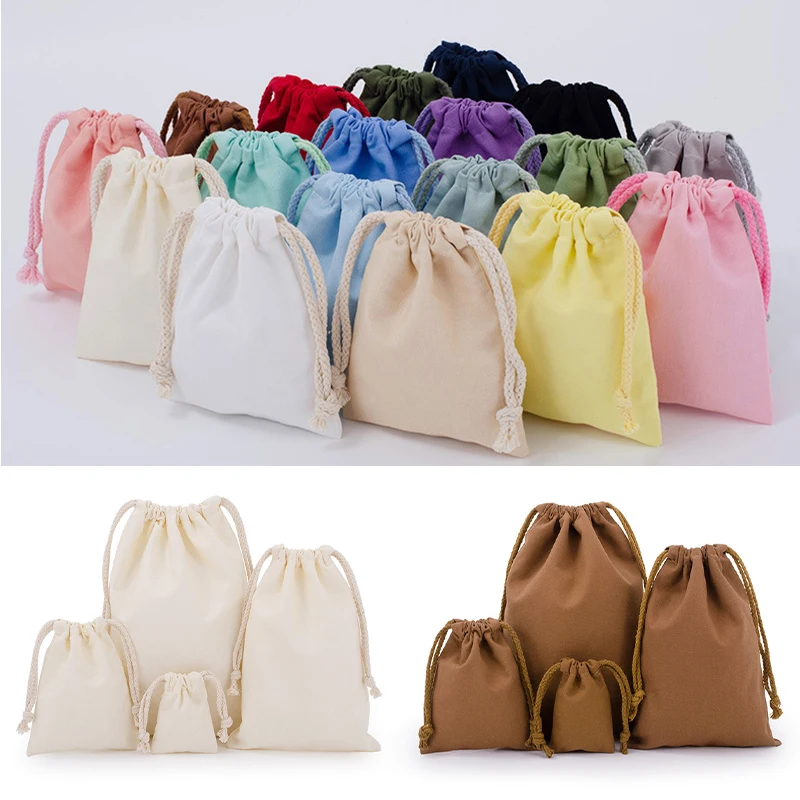 Cotton-Drawstring-Storage-Bag-White-Canvas-Bags-for-Candy-Gift-Package ...