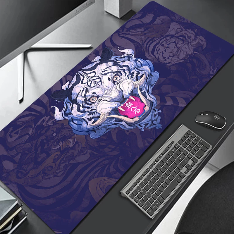 Tigre-arte-digital-gamer-mouse-pad-gaming-mousepad-velocidade-esteira ...