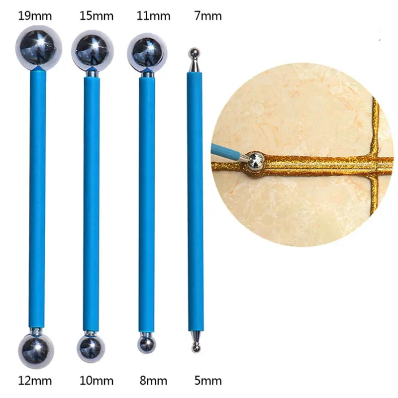4pcs Double steel pressed ball caulking finisher Tile Grout Repairing ...