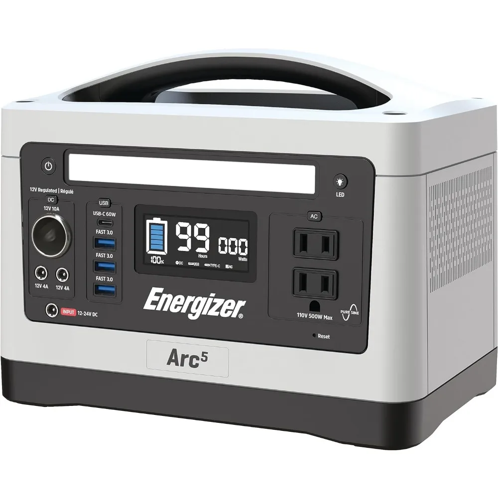 Energizer-ENRPWRSTNAB-Arc5-Lithium-Ion-Power-Station-Solar-Powered-500W ...