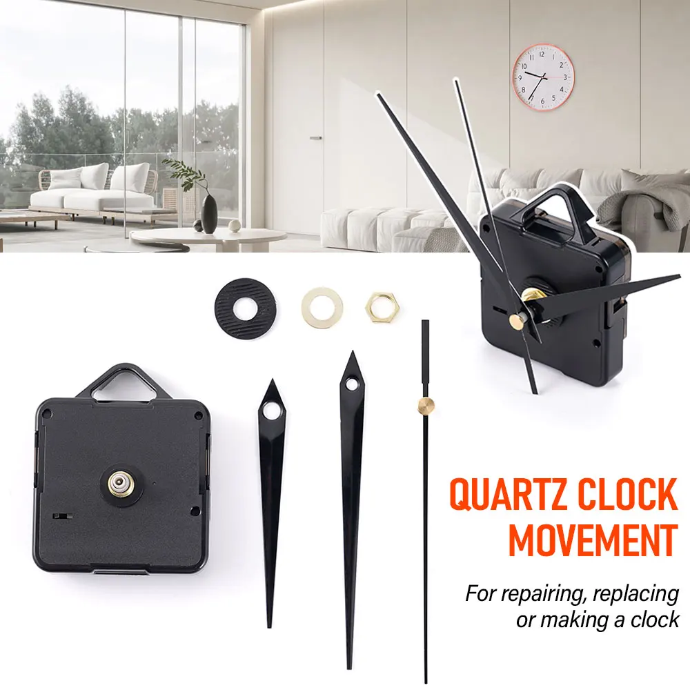 6168-Model-Silent-Large-Wall-Clock-Quartz-Clock-Movement-Mechanism ...
