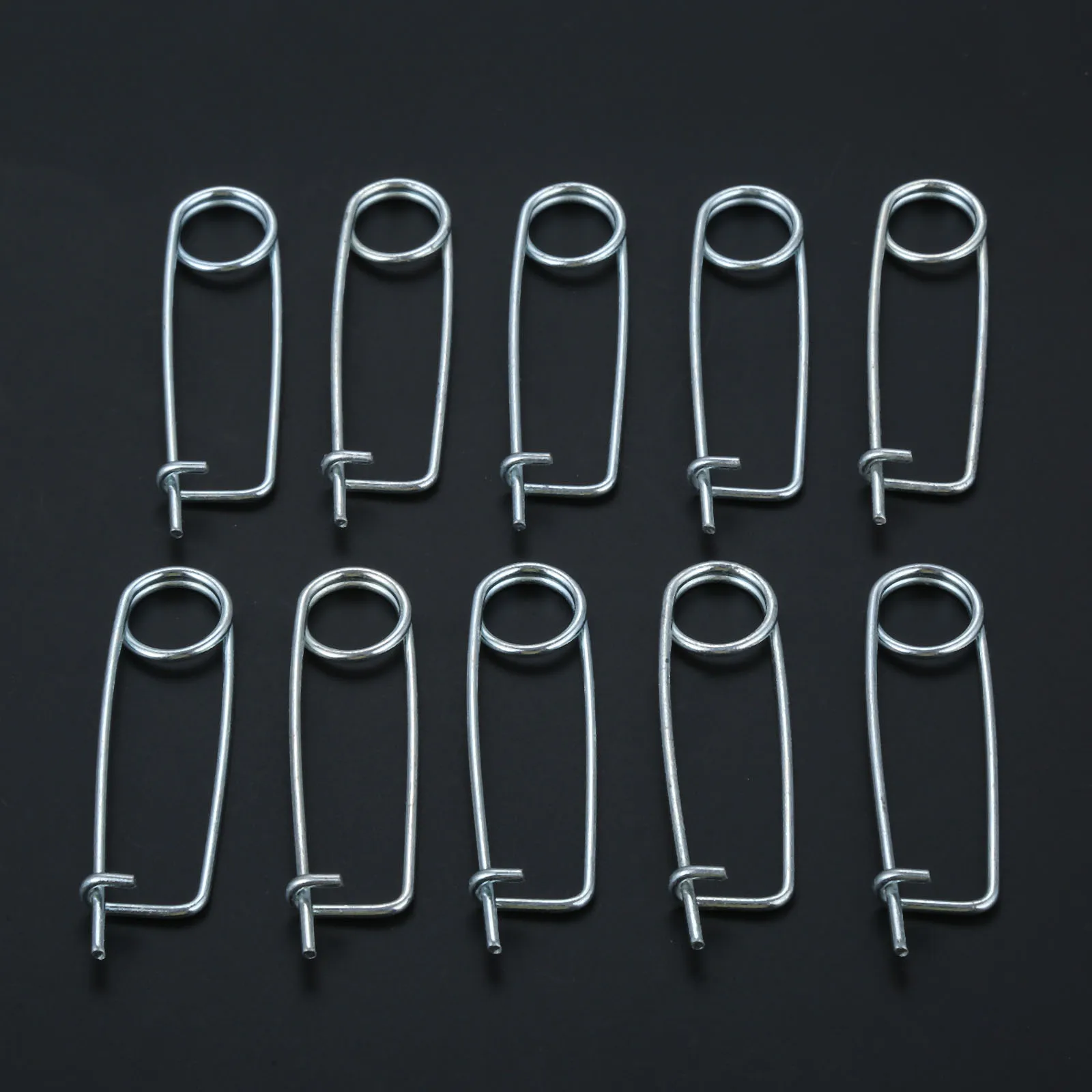 10-Pcs-Silver-Steel-Cotter-Safety-Pins-Spring-Clip-Wire-Safety-Lock ...
