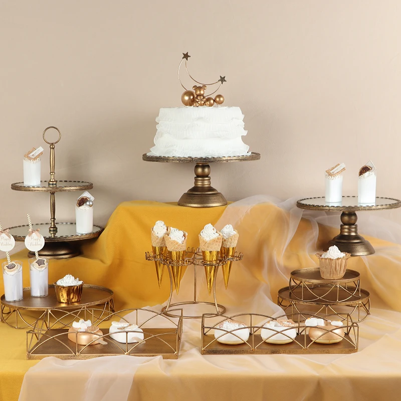 Gold-Nordic-Cake-Stand-Table-Decoration-Wedding-Dessert-Display-Cake ...