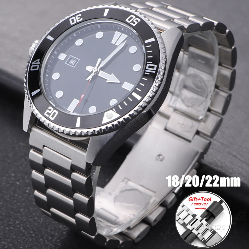 Steel Strap for Seiko Bracelet for Rolex Watch Band 22mm 20mm 18mm ...