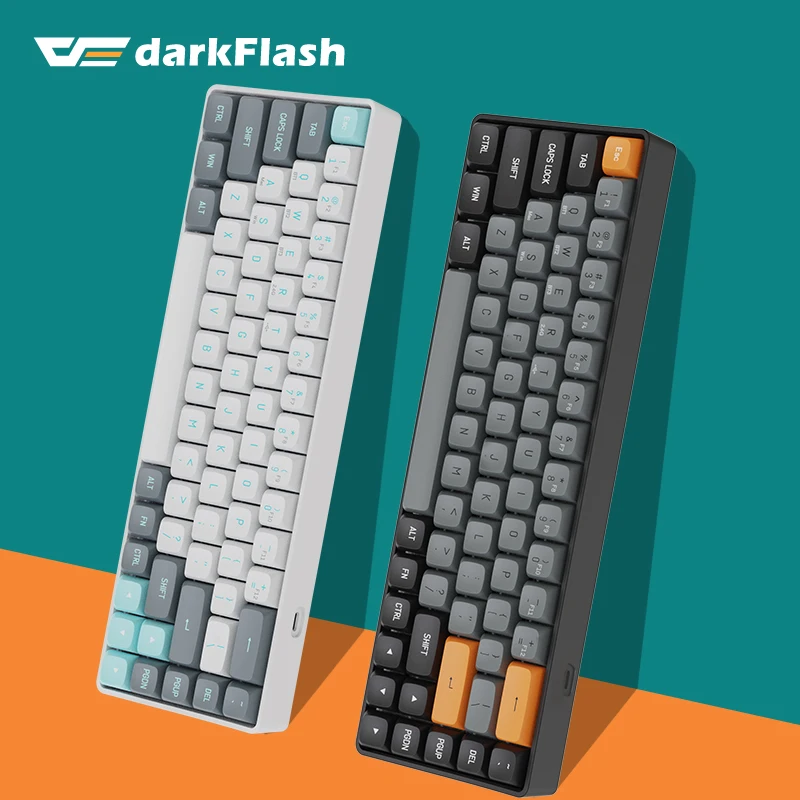 Darkflash-GD68-Mechanical-Keyboard-68-Keys-Bluetooth-USB-Type-C-Wired ...