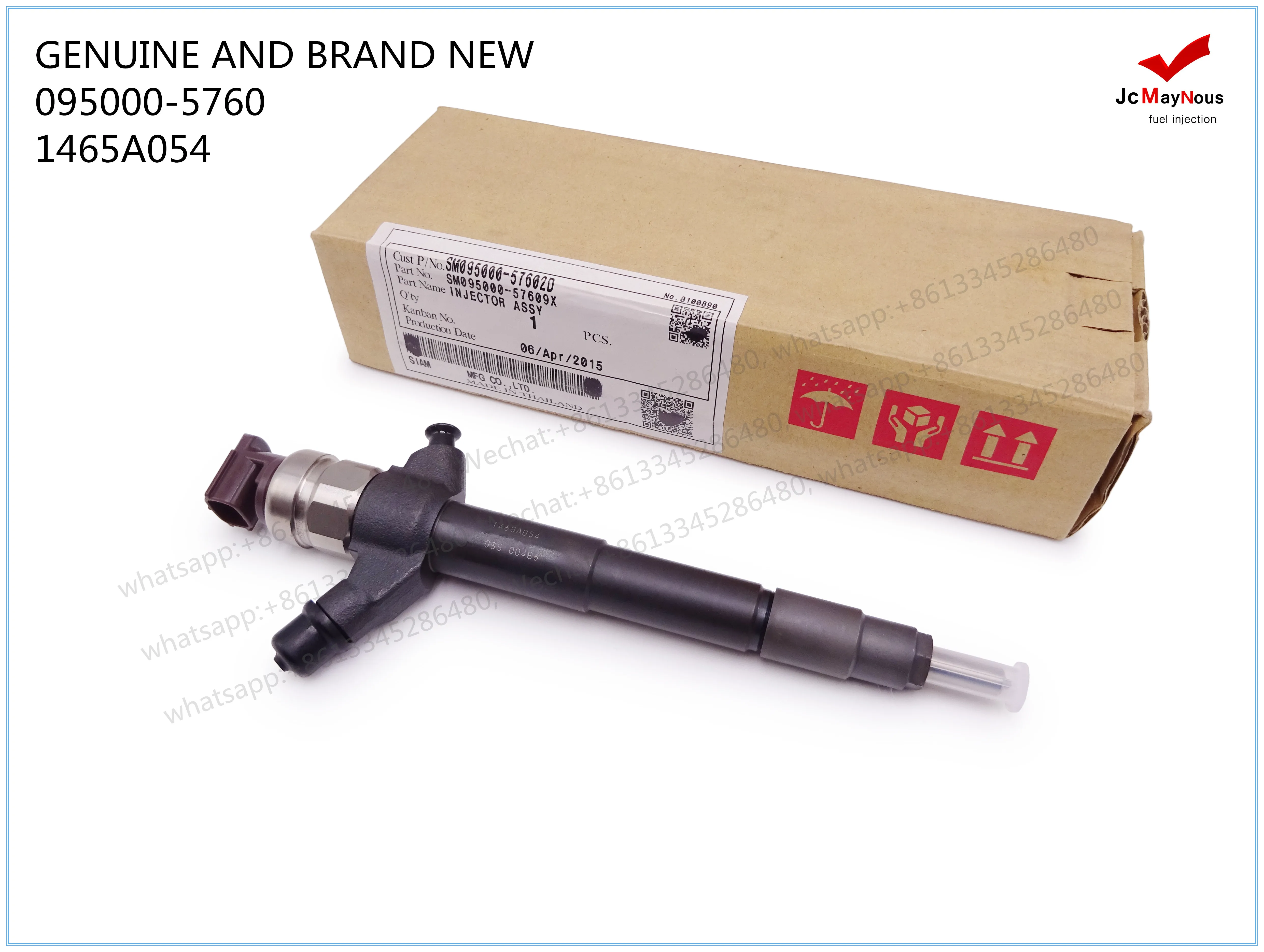 GENUINE AND BRAND NEW DIESEL COMMON RAIL FUEL INJECTOR 095000-5760, 1465A054
