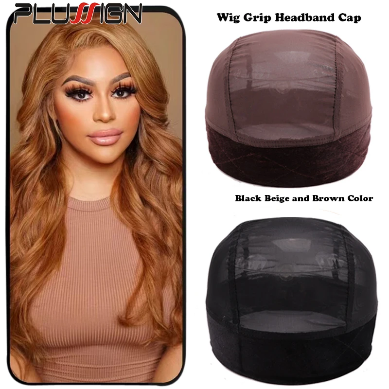 Velvet Wig Grip Cap For Women Under Wig Natural Looking High Quality ...