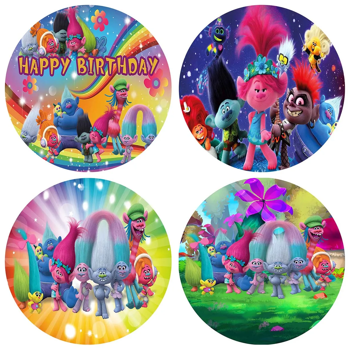 Trolls Birthday Party Decorations | Trolls Birthday Party Backdrop ...