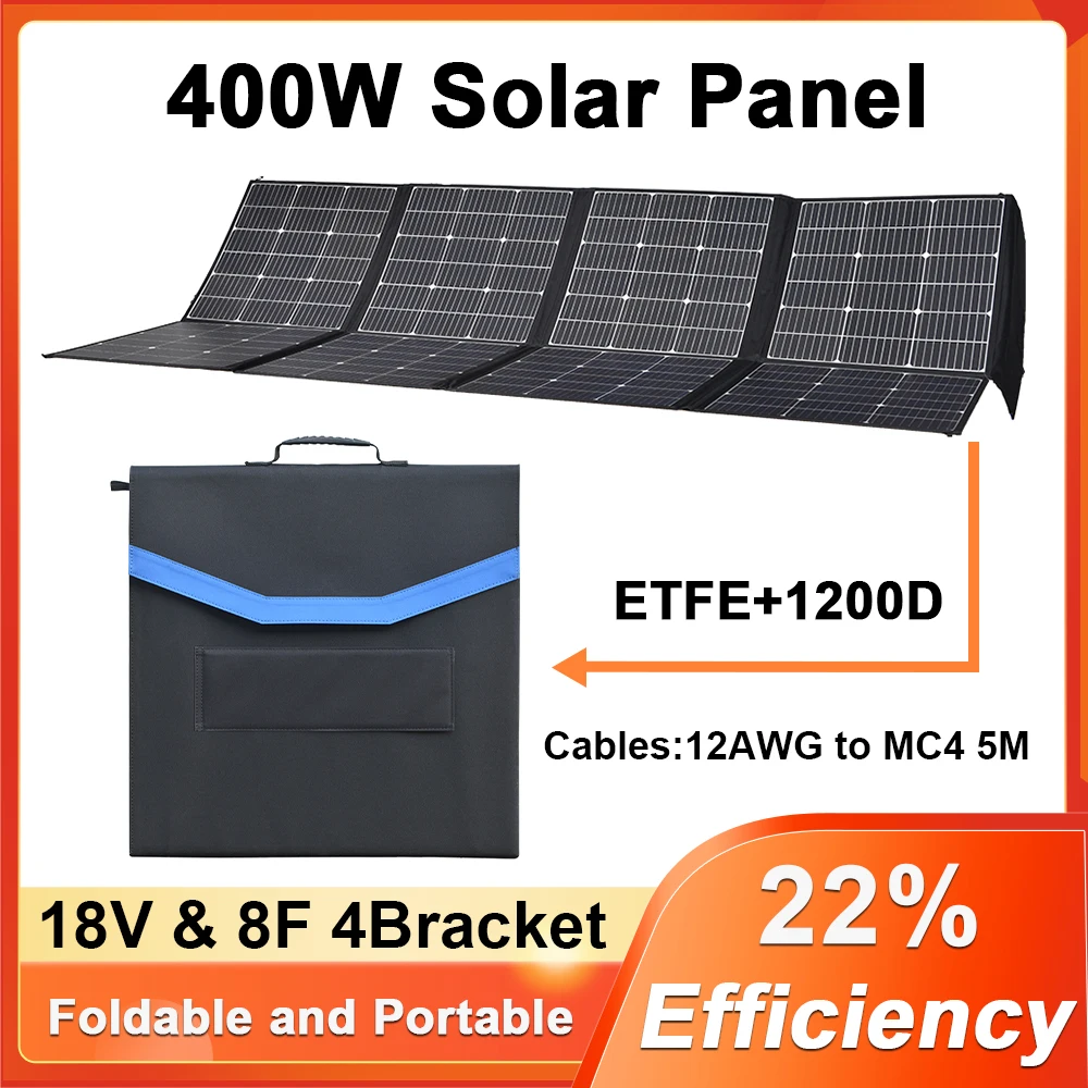 New-400W-Foldable-Solar-Panel-18V-Portable-Solar-Charger-with-MC-4-5M ...