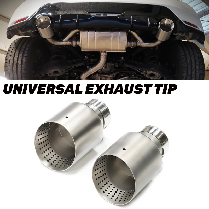 1-Pcs-Matte-Stainless-Steel-Car-Muffler-Tip-Exhaust-Tip-For-Golf-R-GTI ...