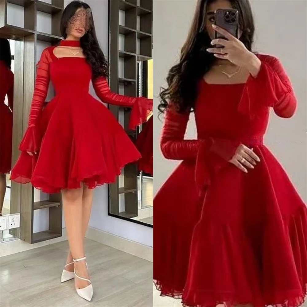 Prom-Dresses-Fashion-Square-Ball-gown-Quinceanera-Fold-Lace-Chiffon ...