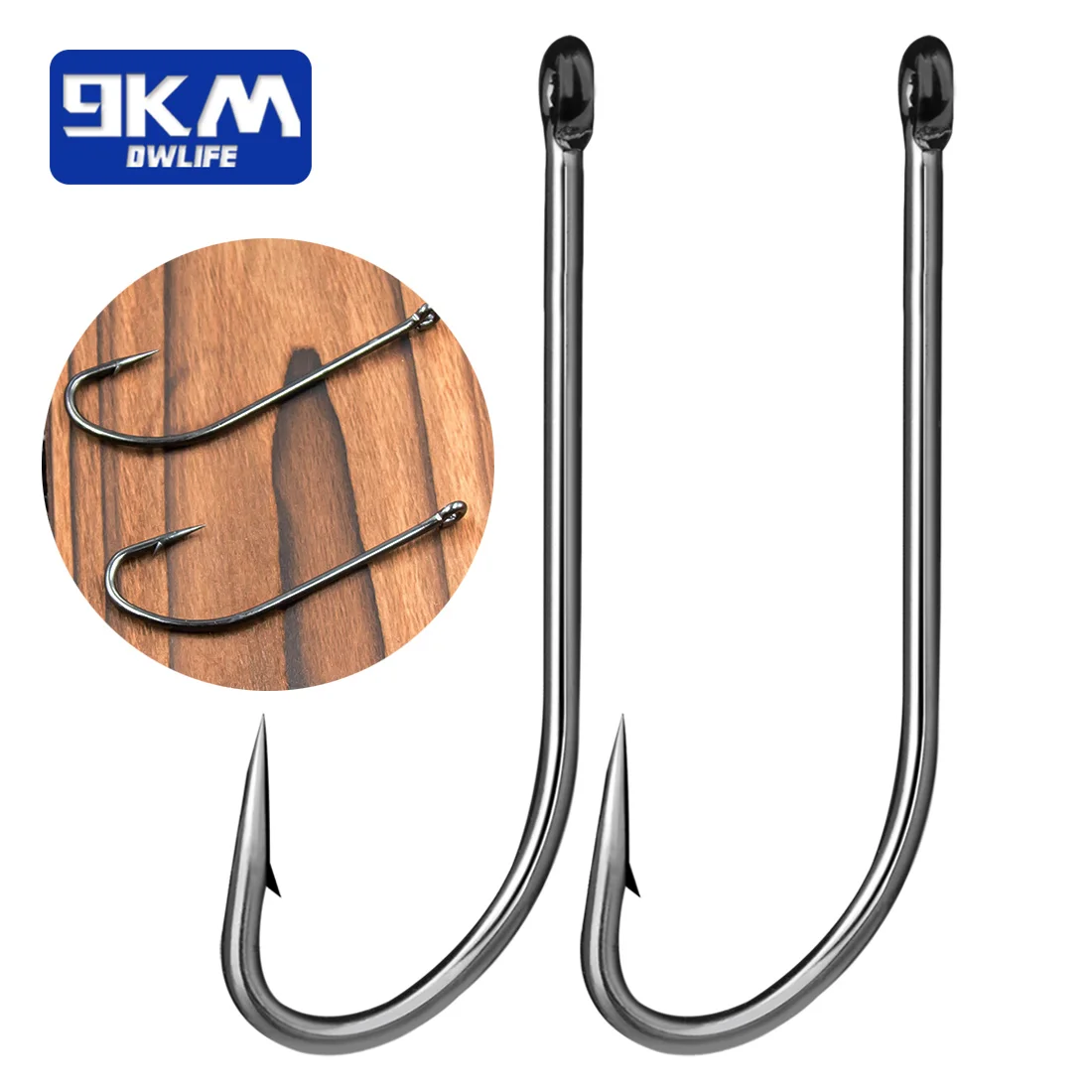 9KM-Seawater-Fishing-Hook-50-200Pcs-Barbed-Beak-Long-Shank-Fishing ...