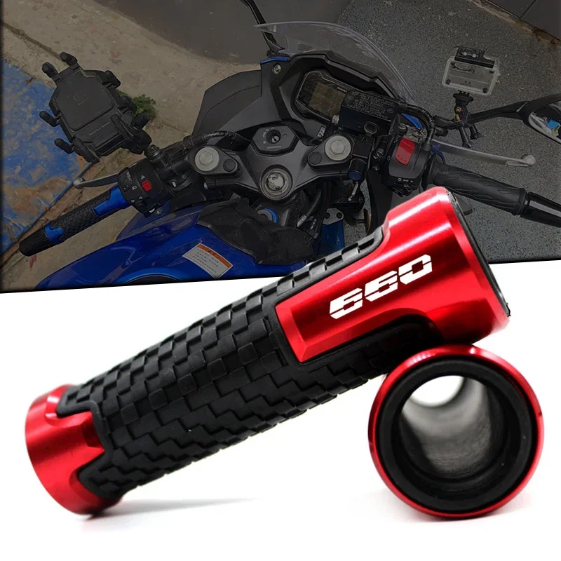 Motorcycle 7/8" Handlebar Grip Anti-Skid Handle Bar Motorbik For ...