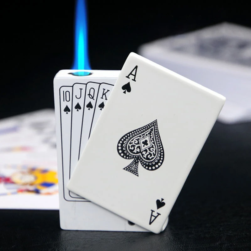Encendedor-de-Gas-butano-para-jugar-a-las-cartas-de-Metal-encendedor-de ...