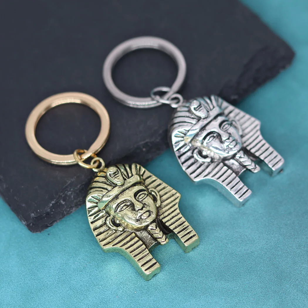Nedar-Vintage-Egypt-Pharaoh-Pendant-Key-Chain-for-Men-Women-Egyptian ...