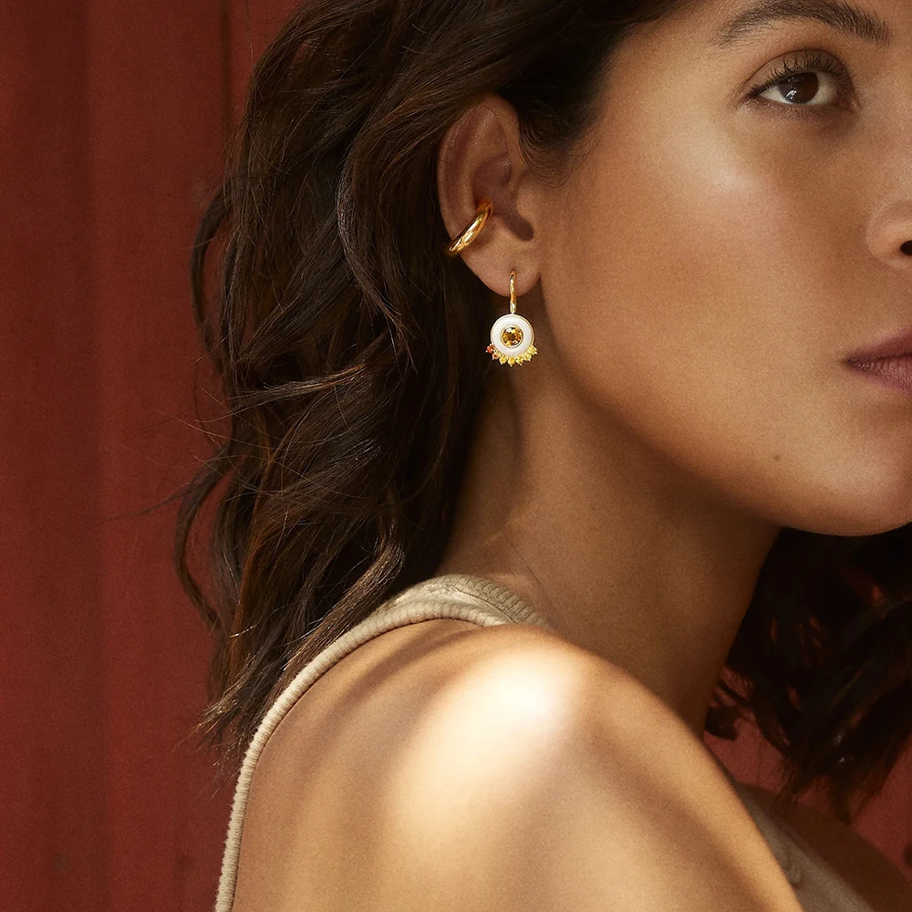 Tarnish-Proof-18K-Gold-Plated-Minimalista-Ear-Clips-para-mulheres-a-o ...