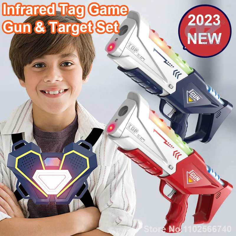 35CM-Infrared-Tag-Toy-Gun-for-Kids-Laser-Tag-Battle-Game-Set-with-Vest ...