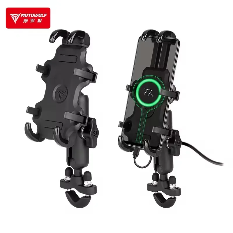 Motorcycle-Phone-Holder-USB-Charging-Cradle-3-0-Quick-Charger-GPS-Moto ...