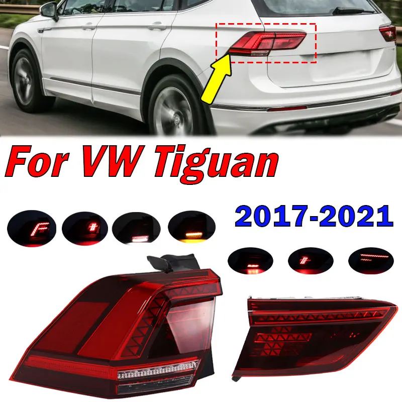For Volkswagen Tiguan 2017-2021 Auto LED Tail Light Signal Light ...