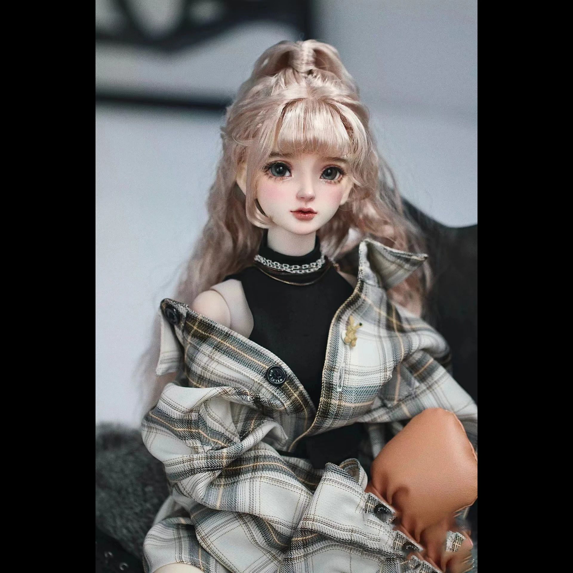 New 1/3 BJD Doll Head Resin Material DIY Lovely Girl Doll Head No Makeup Head For 1/3 BJD Doll ...