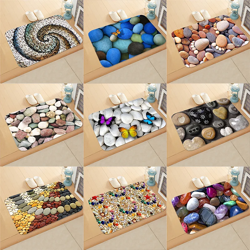 Colour-Stone-Pattern-Bedroom-Anti-Slip-Shop-Home-Decor-Doormat-Kitchen ...