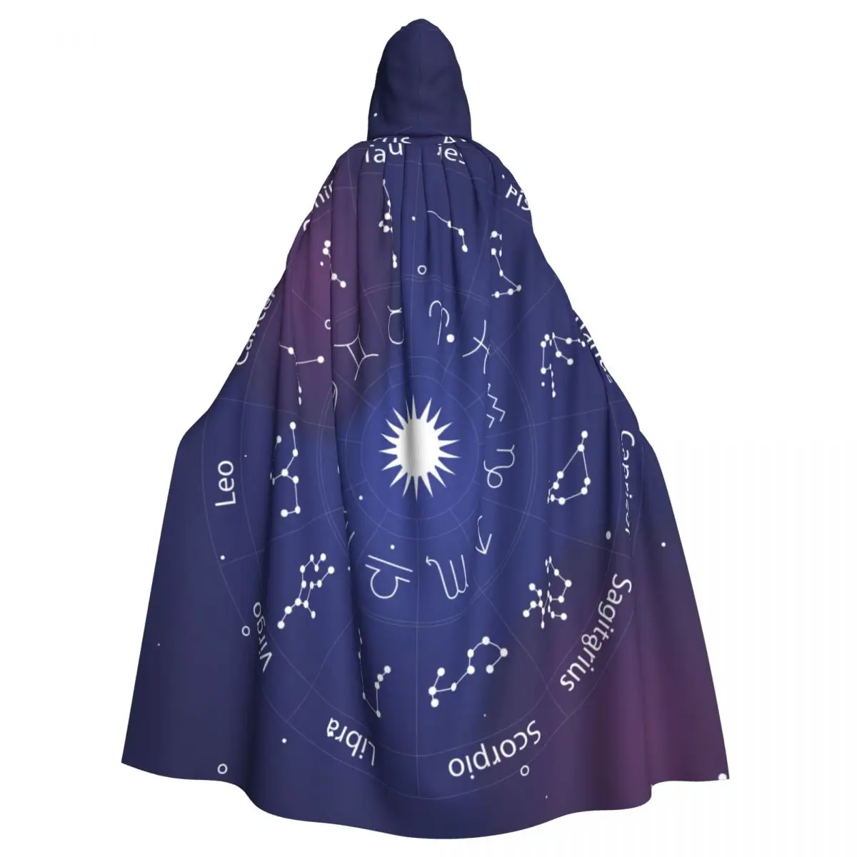 Unisex-Witch-Party-Reversible-Hooded-Adult-Vampires-Cape-Cloak-Zodiac ...