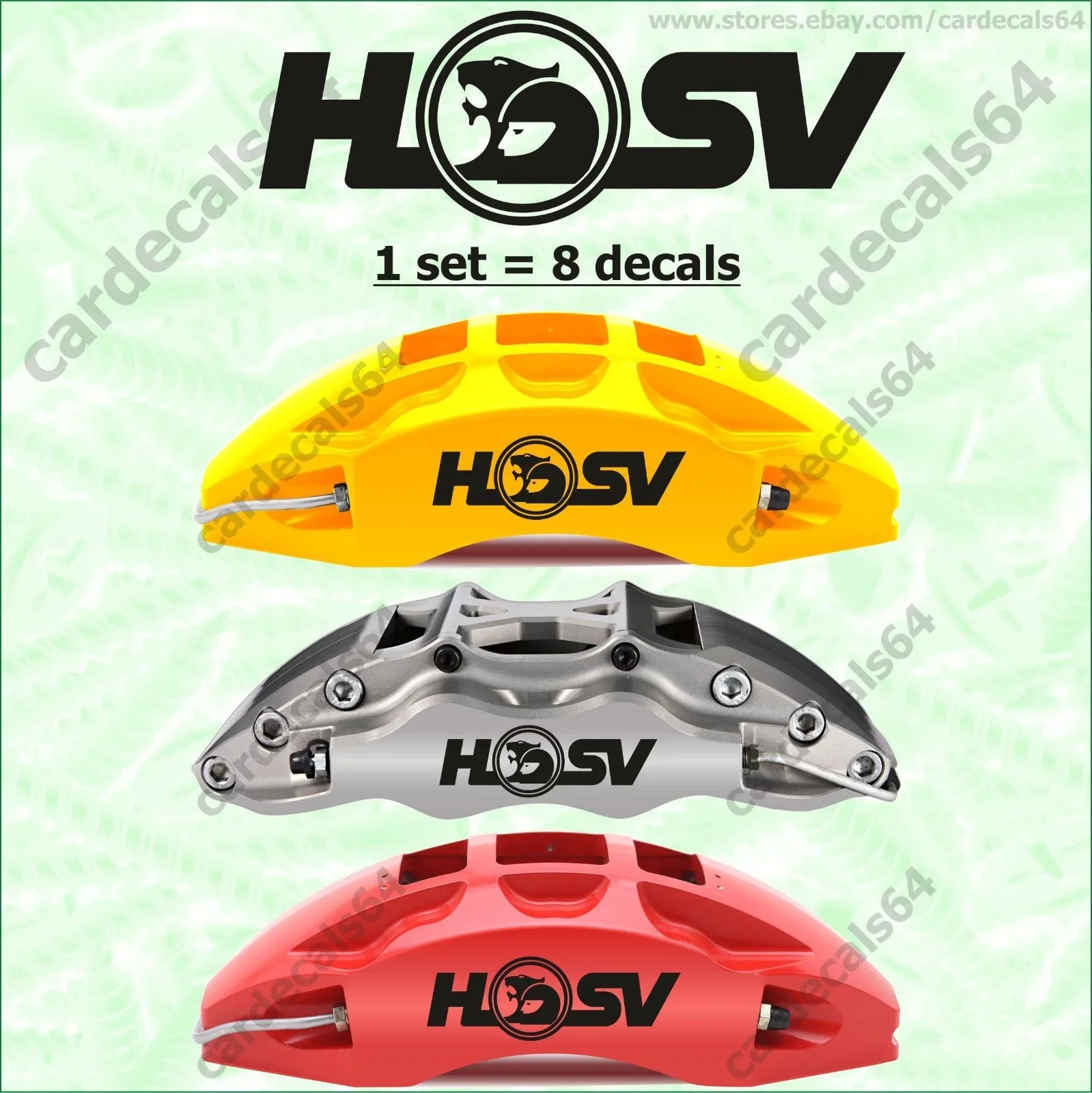 For-8-X-HSV-Brake-Caliper-Decal-Sticker-Car-Emblem-Logo-High ...