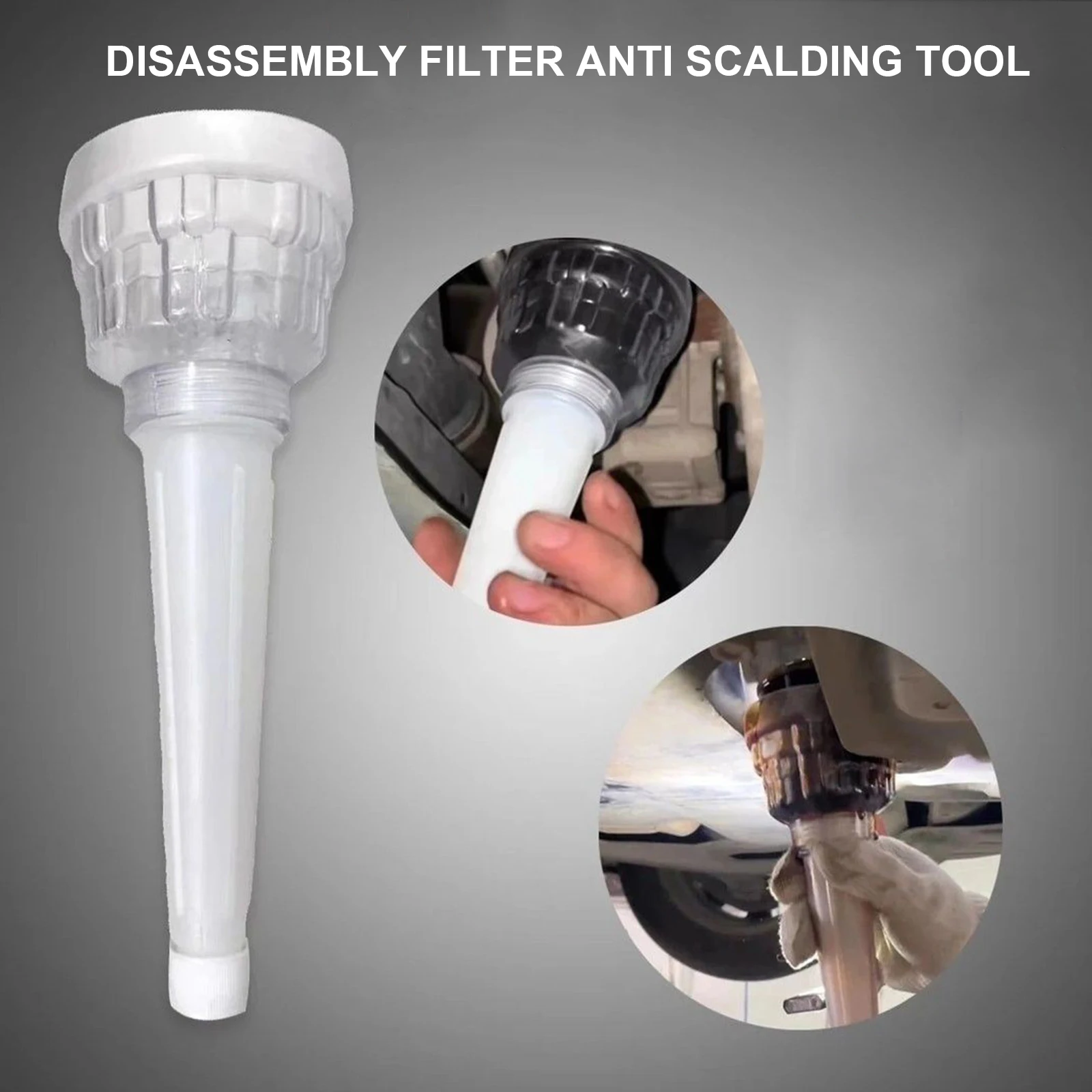 Oil Filter Removal Tool Universal Funnel Soft Rubber Non-stick Oil ...