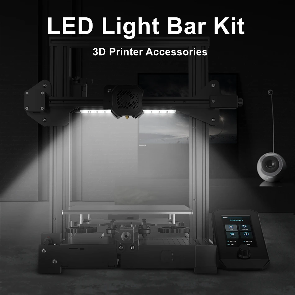 3d Printer Led Light Bar Kit 24v 2w 6000k Led Chip Energy Power Saving ...
