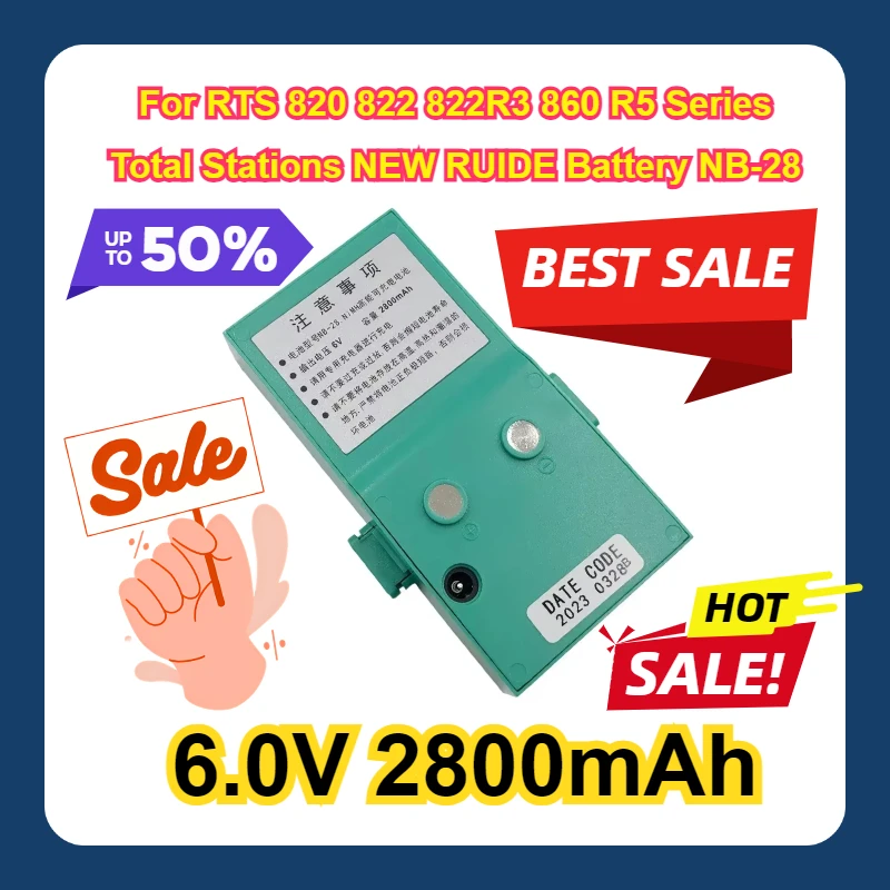 6.0V 2800mAh For RTS 820 822 822R3 860 R5 Series Total Stations NEW ...