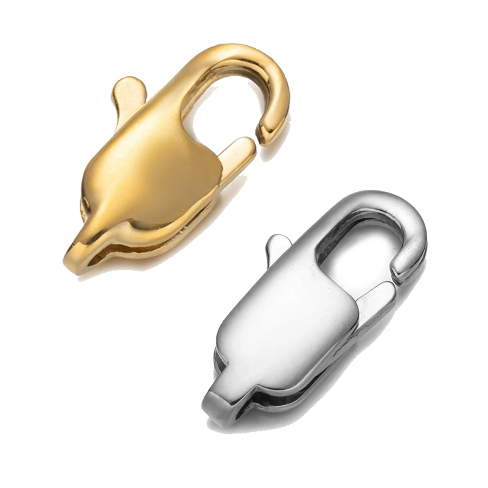 5pcs Stainless Steel Lobster Claw Clasps Closures Bracelet Connectors ...