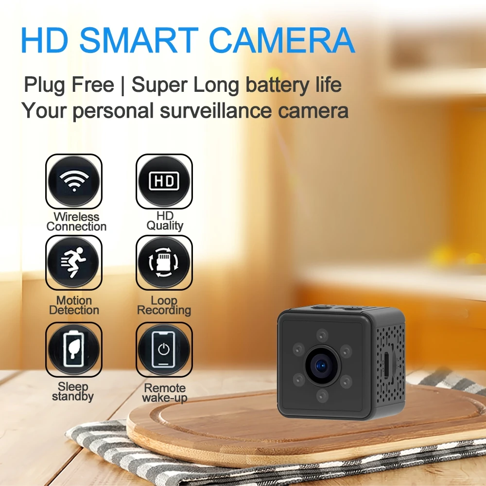New V3 Mini Cameras HD Wireless WiFi Surveillance Camera Super Small IP ...