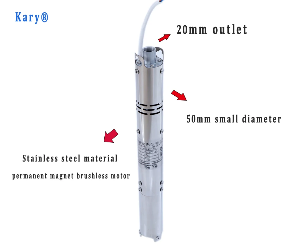 Narrow Solar Well Pumps Cubilan DIY Solar Water Pump Kit, Solar