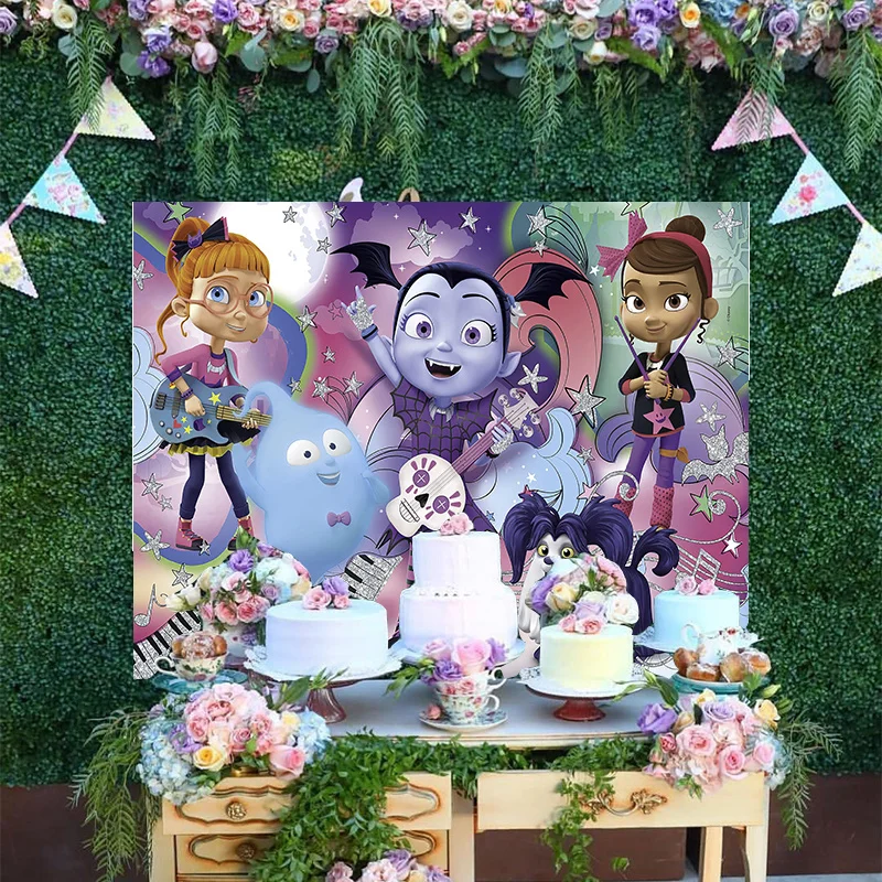 Disney-Junior-Vampirina-Cartoon-Satrs-Background-Lovely-Pointed-Teeth ...