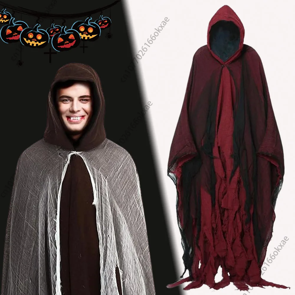 1-2-3PCS-Halloween-Cape-Cape-Cos-Dead-Witch-Zombie-Costume-Skull-Cape ...