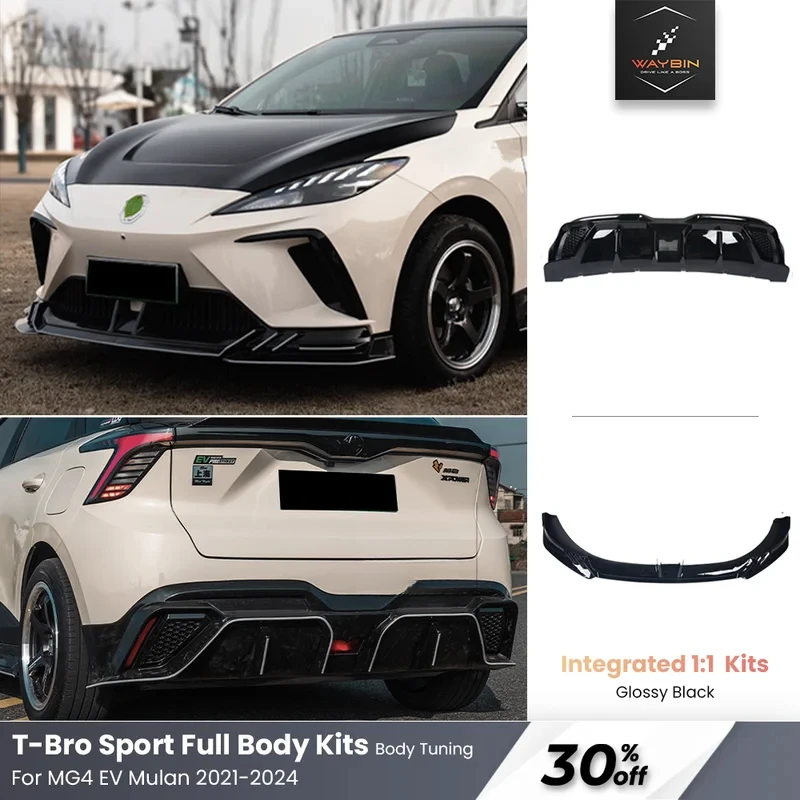 High Quality-Bro Full Body Kits MG4 EV 2021-2024 Front Bumper Lip Rear ...