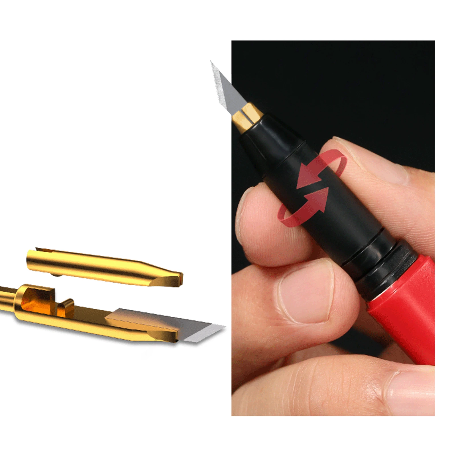 DSPIAE PT DK Model Hobby Knife with 20 Pcs Blades Cutting Tool Set ...