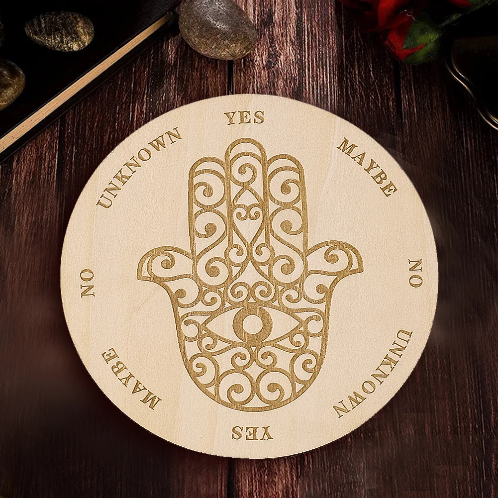 10cm-Fatima-Palm-The-Sun-and-The-Moon-Wooden-Board-Crystal-Grid-Panel ...