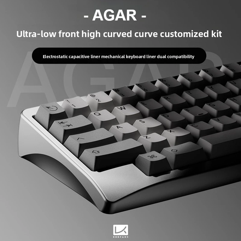 Agar Mechanical Keyboard Kit Aluminum Shell Wired Hot Swap RGB Static ...