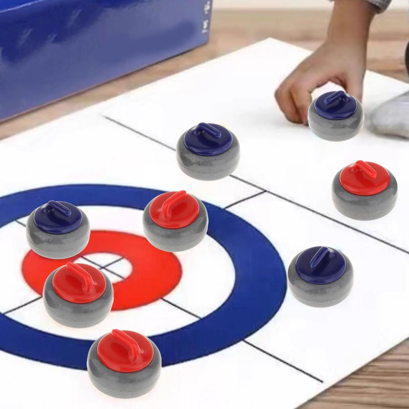 8-Pieces-Tabletop-Curling-Game-Pucks-Family-Traveling-Sports-Toy ...