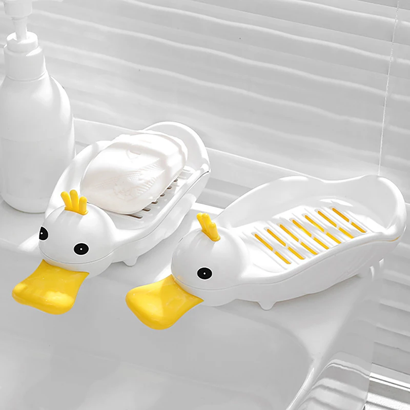 Duck-Shape-Soap-Box-Cartoon-Soap-Dish-Drainable-Soap-Holder-Soap ...
