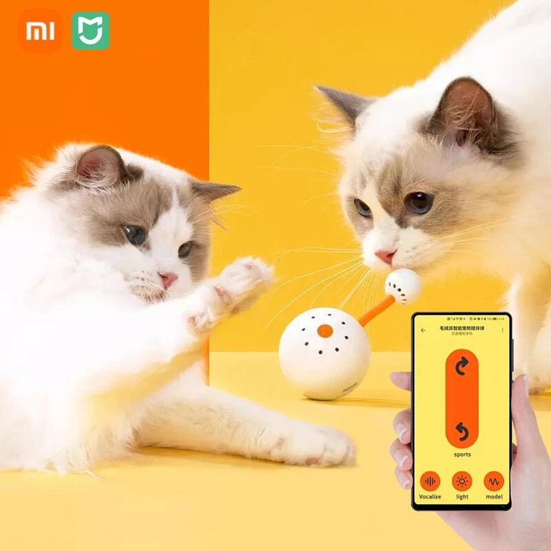 Newest Xiaomi Merry Pet Bluetooth Smart Cat Dog Ball Colorful Led ...