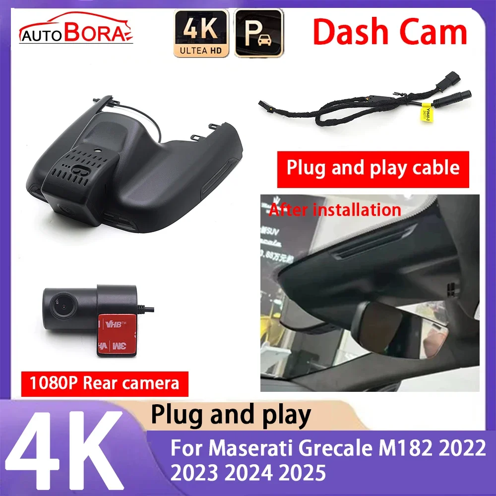 AutoBora 4K 2160P cámara de coche Plug and Play UHD Dash Cam visión ...