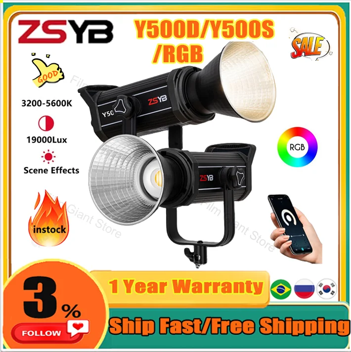 ZSYB-Y500S-Y500D-500W-LED-Video-Light-Photography-Light-APP-Control ...