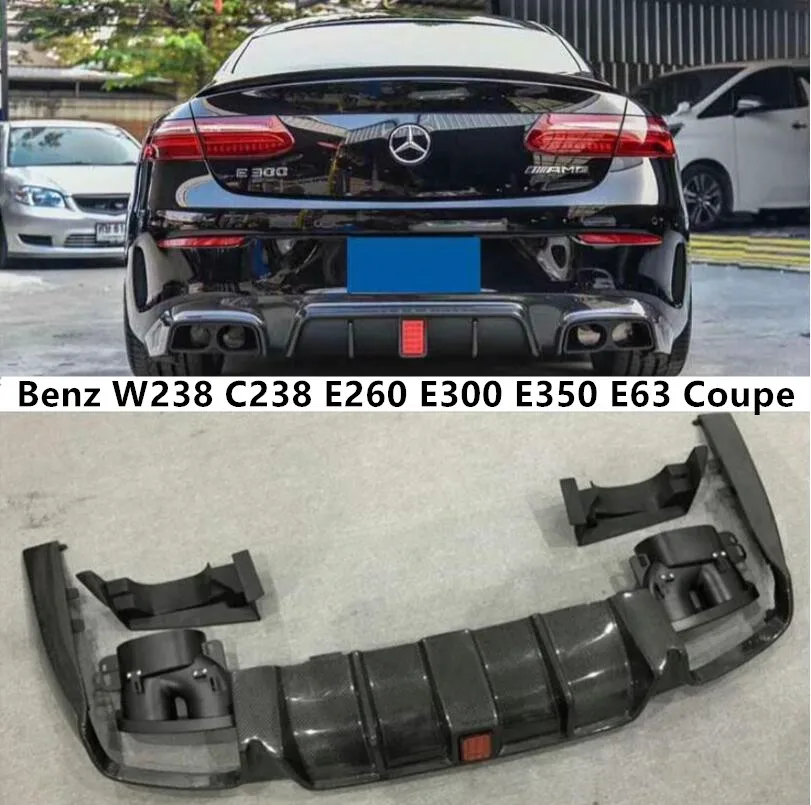 Rear-Bumper-Diffuser-Exhaust-Tips-For-Mercedes-Benz-E-Class-Coupe-W238 ...