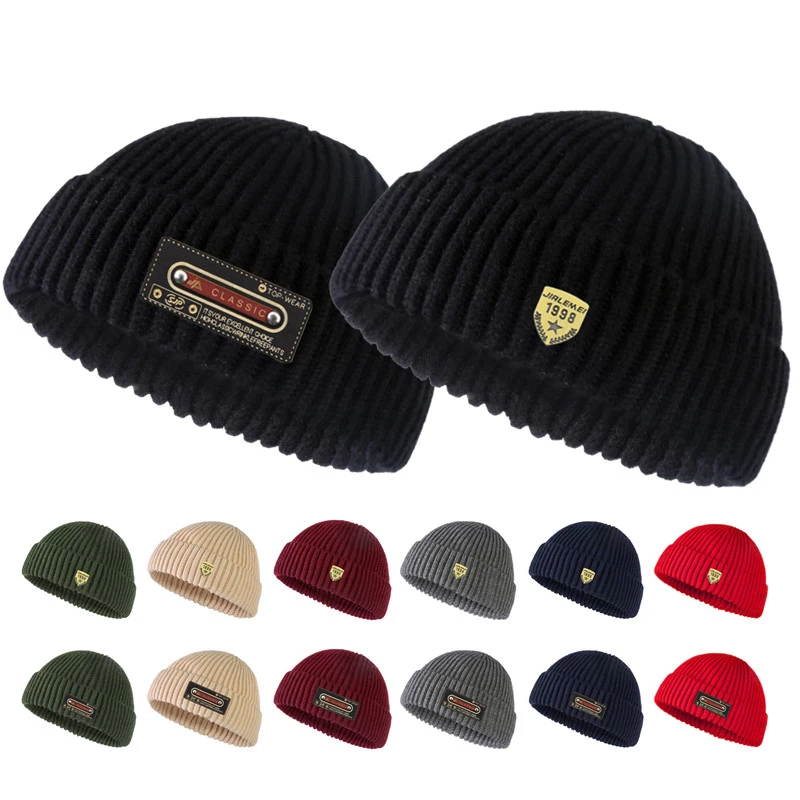 Wool Beanies Hats | Wool Dockers Hat | Docker Cap Men | Wool Skullcap ...
