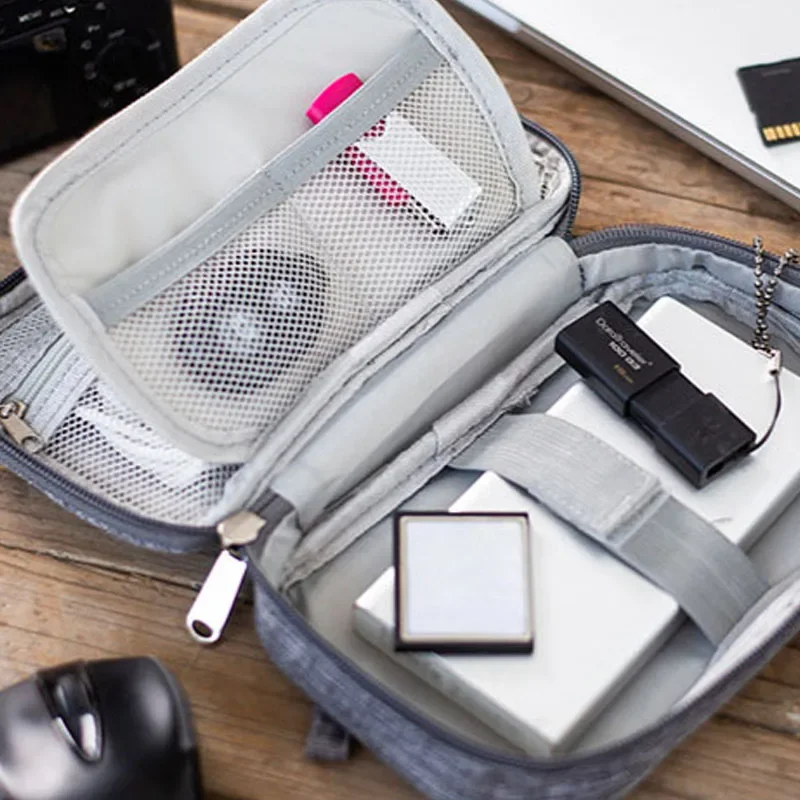 Travel Wire Cables Organizer Box Cable Storage Organizers Pouch Carry ...